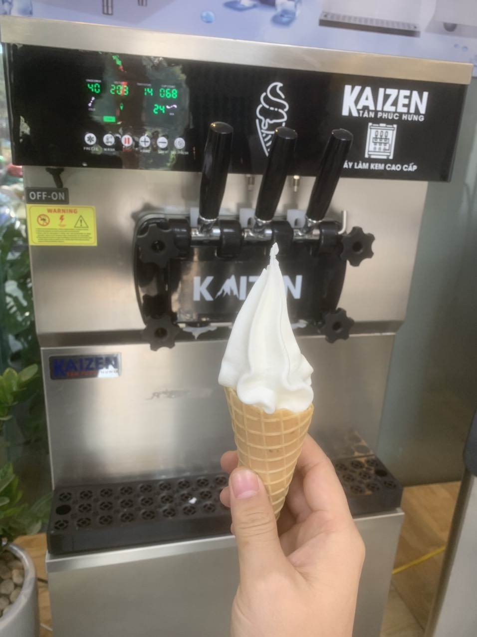 Máy làm kem Kaizen tạo chất lượng kem ngon hoàn hảo - kaizenvietnam